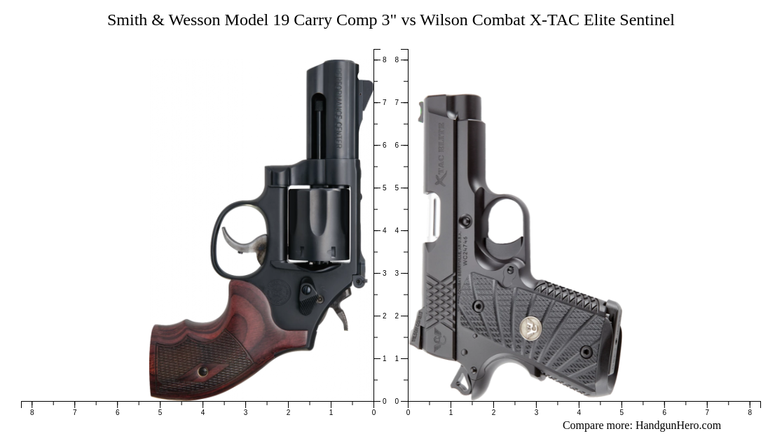 Smith & Wesson Model 19 Carry Comp 3" vs Wilson Combat X-TAC Elite ...