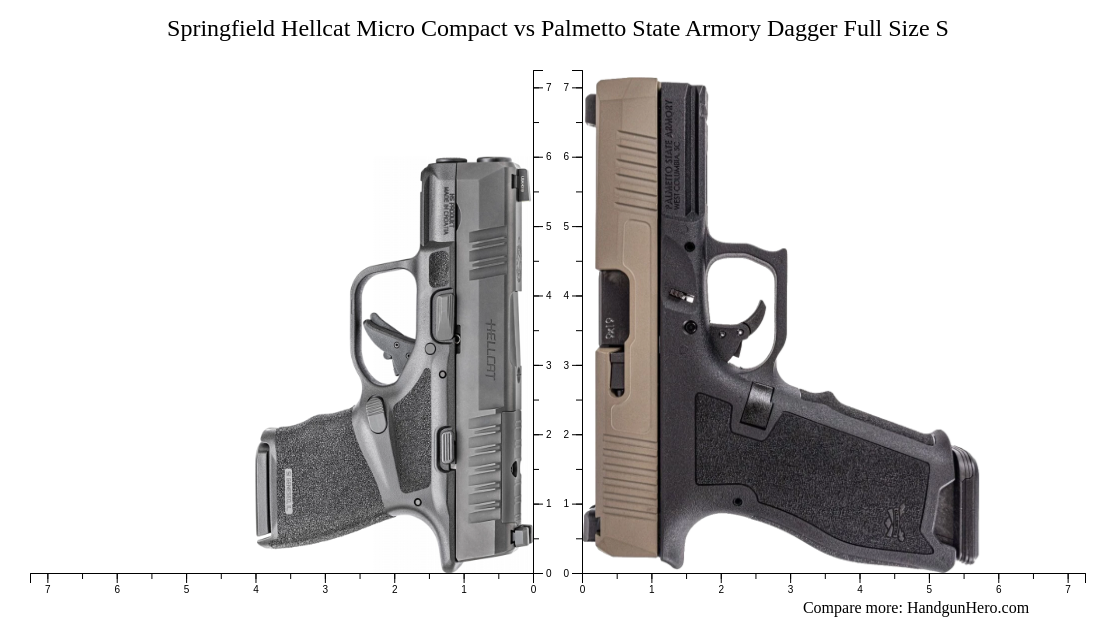 Springfield Hellcat Micro Compact vs Palmetto State Armory Dagger Full ...
