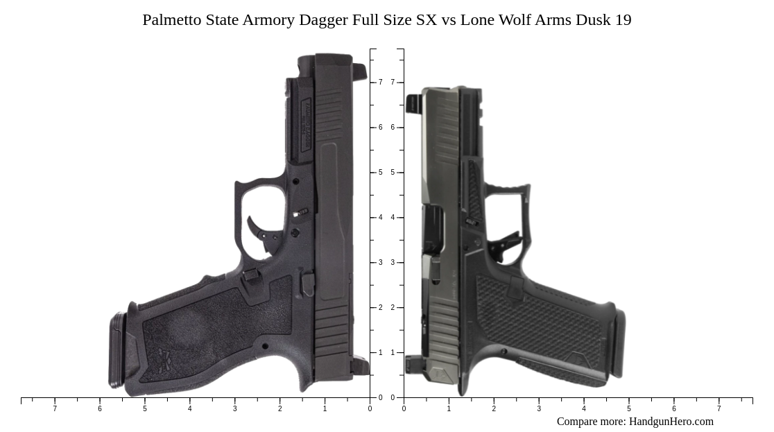 Palmetto State Armory Dagger Full Size SX vs Lone Wolf Arms Dusk 19 ...