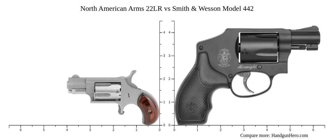 North American Arms 22LR vs Smith & Wesson Model 442 size comparison ...