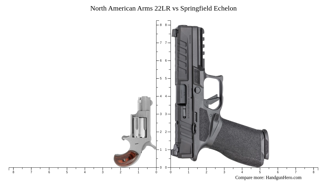 North American Arms 22LR vs Springfield Echelon size comparison ...