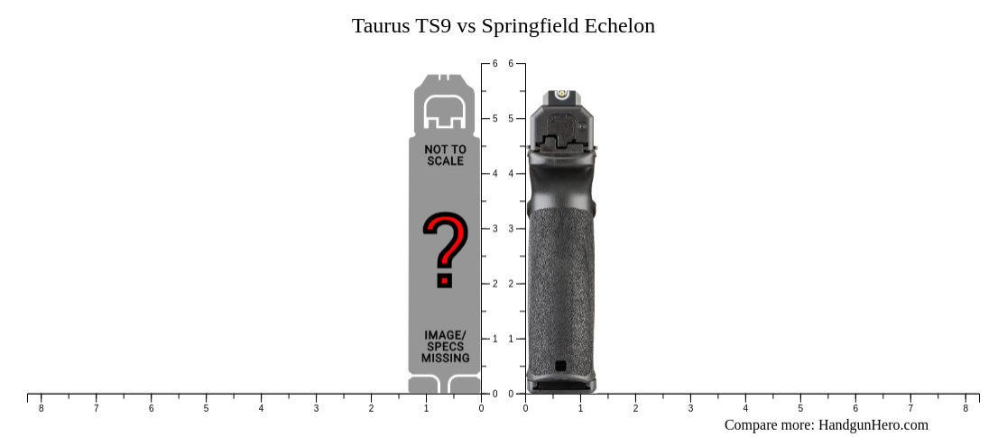Taurus TS9 vs Springfield Echelon size comparison | Handgun Hero