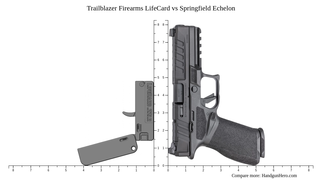 Trailblazer Firearms LifeCard vs Springfield Echelon size comparison ...