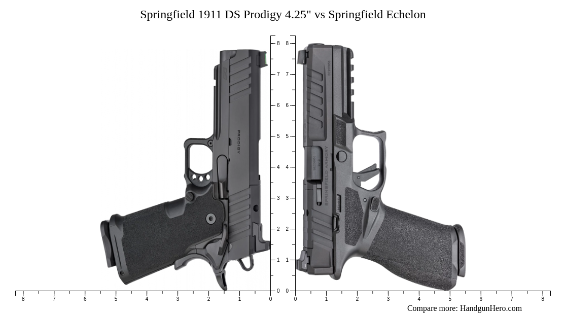 Springfield 1911 DS Prodigy 4.25" vs Springfield Echelon size ...