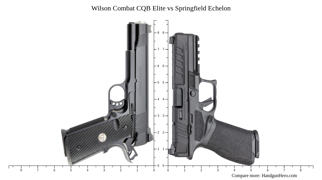 Wilson Combat CQB Elite vs Springfield Echelon size comparison ...
